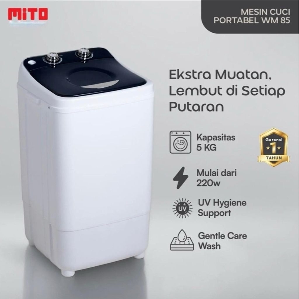 Jual MITO WASHING MACHINE Portable Kapasitas 5 liter WM85 | Shopee ...