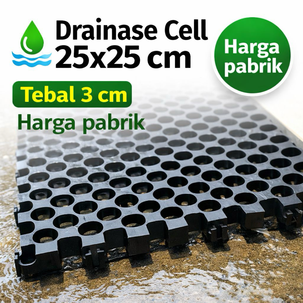 Jual DRAINASE CELL 25 x 25 CM / DRAINAGE CELL SEL TEBAL / ALAS RUMPUT ...