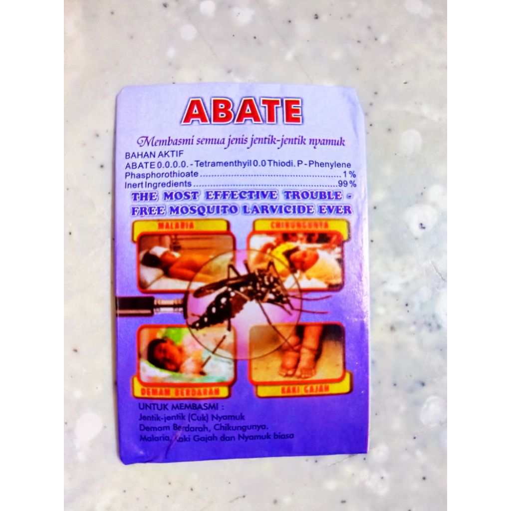 Jual abate sachet pembasmi jentik nyamuk 1 gr | Shopee Indonesia
