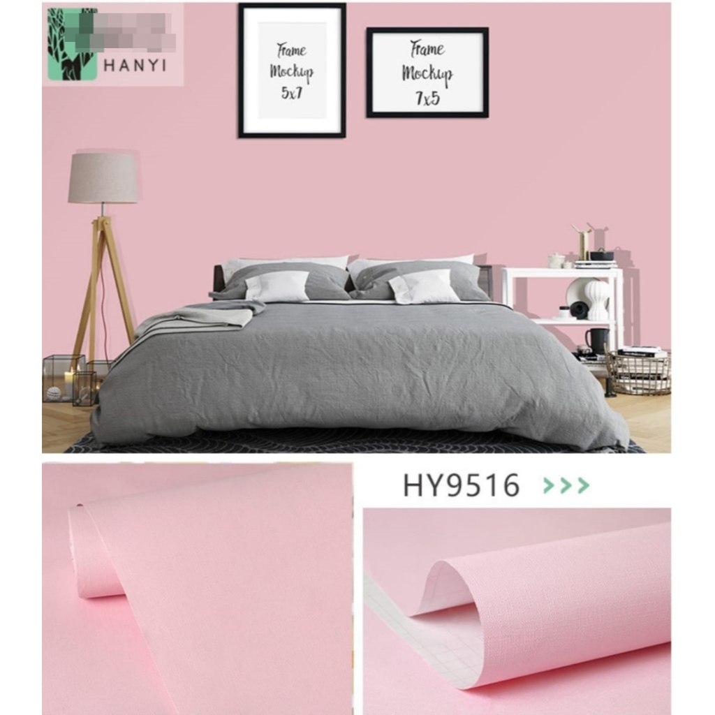 Jual WALLPAPER DINDING 45CM X 10M MOTIF PASTEL PINK SOFT | Shopee Indonesia