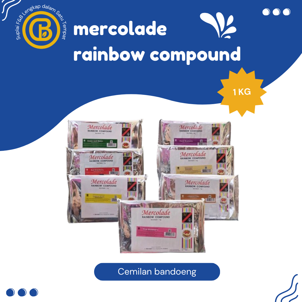 Jual mercolade rainbow compound 1 kg ~ Pilihan Rasa dan Warna, Tampilan ...