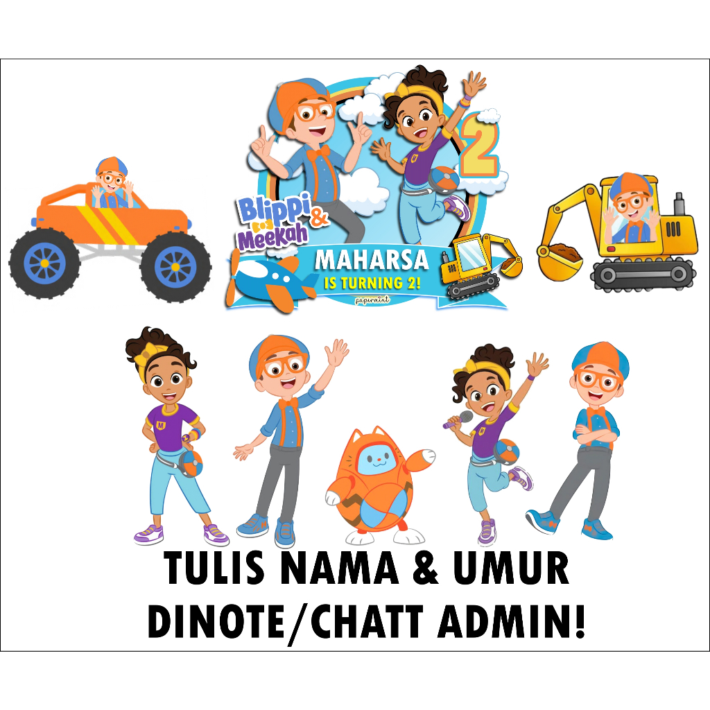 Jual CAKE TOPPER BLIPPI & MAKKAH | Shopee Indonesia