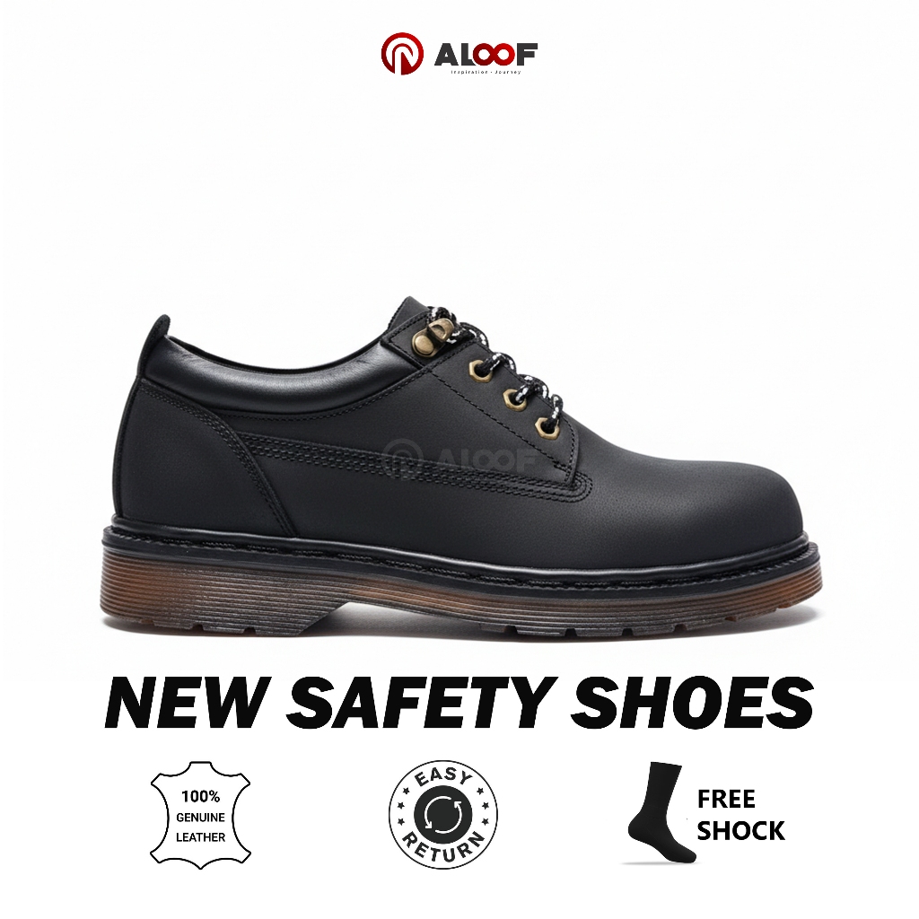 Jual [NEW] Aloof KADUGA - Sepatu Safety Low Boots Pria Original Crazy ...