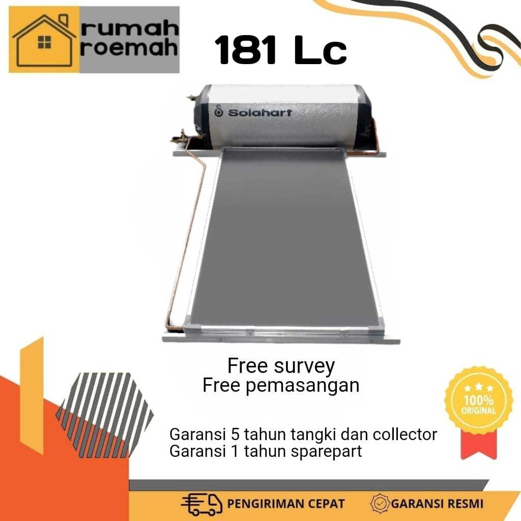 Jual SOLAHART SOLAR WATER HEATER 180 LITER - 181Lc DIRECT WATER HEATER ...