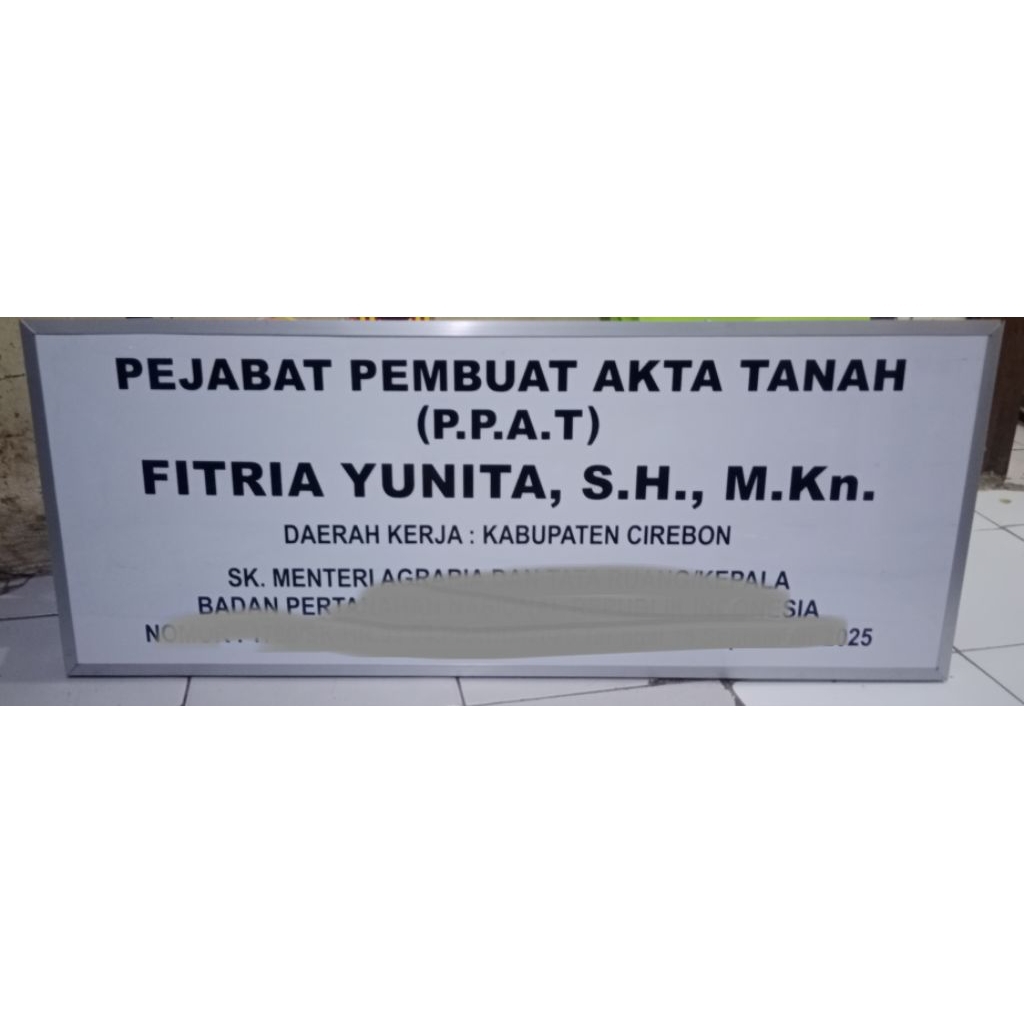 Jual papan nama notaris/ppat 120x80cm | Shopee Indonesia