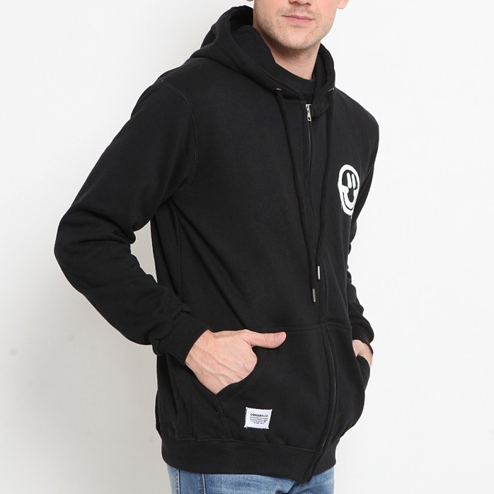Jual Hoodie Pria Distro Original Outerwear Ork689 Posvandalas Black ...