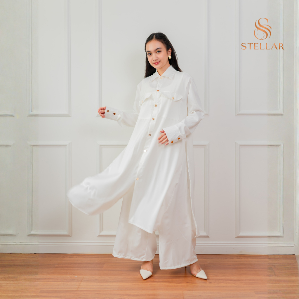 Jual [STELLAR] Salma Setelan Tunik Premium | Kyoto Silk Elegance ...
