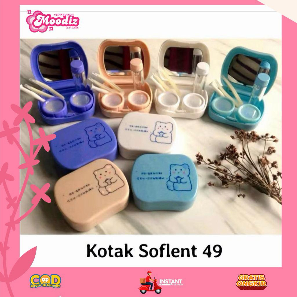 Jual TEMPAT/KOTAK SOFTLENS CUTE (2) | Shopee Indonesia