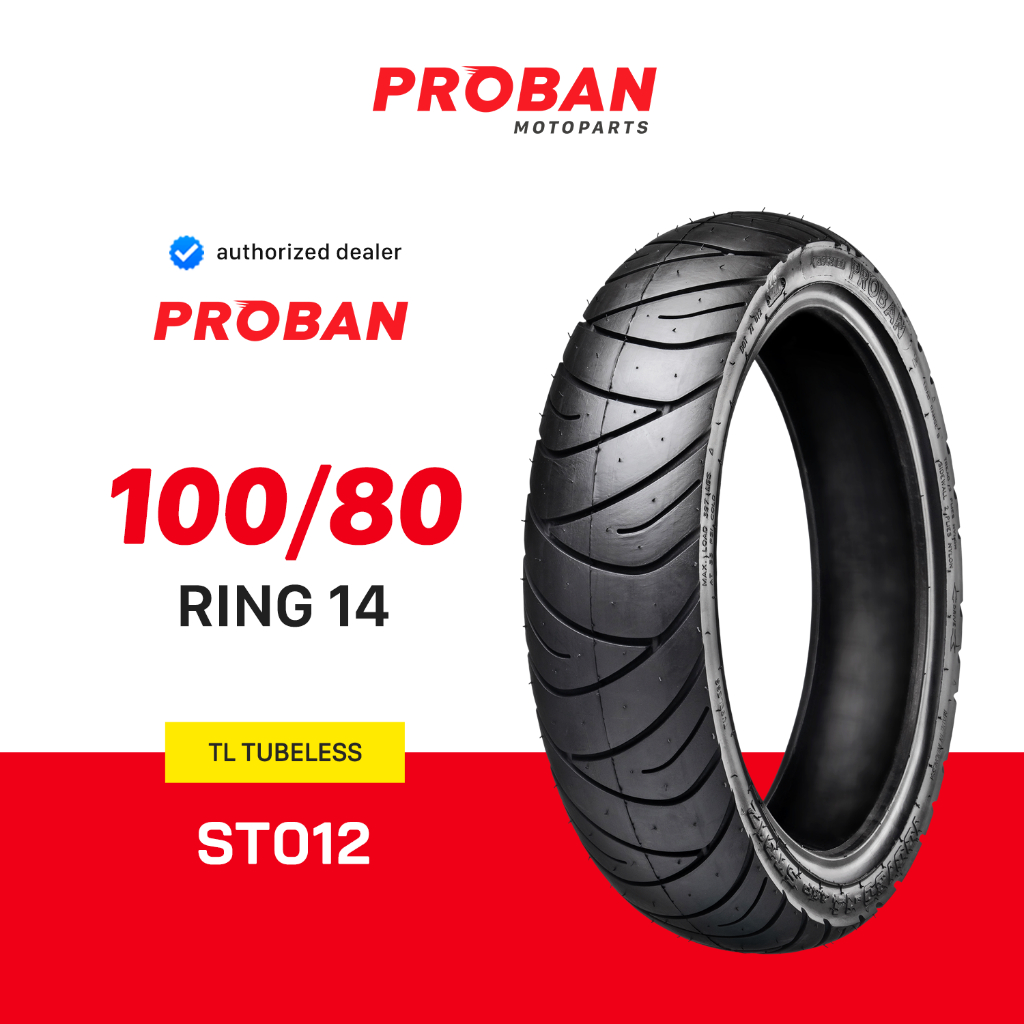 Jual Ban Motor Tubeless Ring 14 PROBAN TL 100/80-14 | Shopee Indonesia