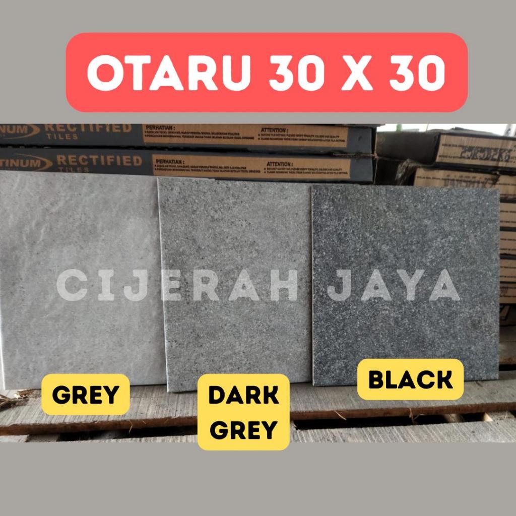 Jual ASIA KERAMIK 30X30 OTARU BLACK OTARU GREY / KERAMIK LANTAI DINDING ...