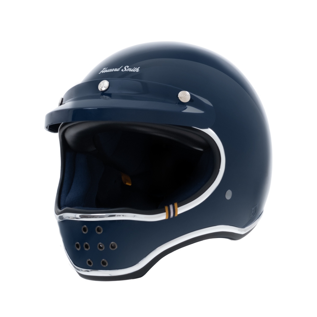 Jual Howard Smith Bobber Retro Helm Full Face - Midnight | Shopee Indonesia