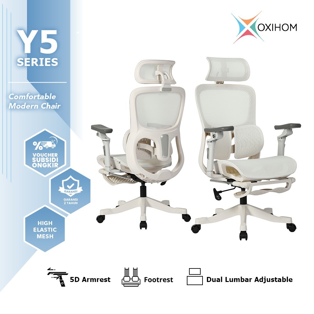 Jual Oxihom Y5 Kursi Mesh Kursi Kantor Kursi Kerja Kursi Gaming Kursi ...