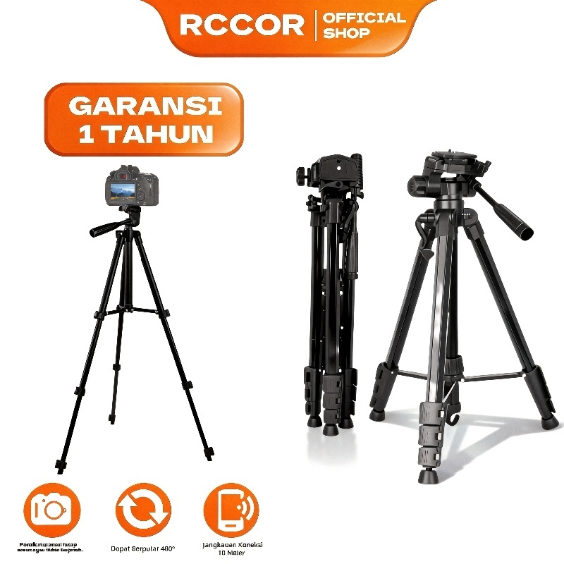 Jual RCCOR Stand Handphone Live Streaming & Recording - Tripod Portable ...