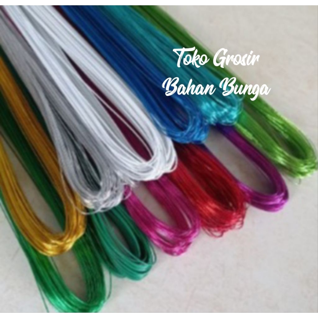 Jual 30 Pcs Kawat bunga uk. 22 - Kawat Bunga Panjang 80 cm - 1 ikat ...