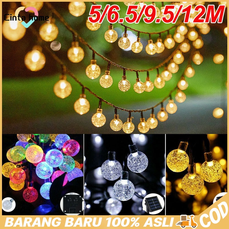 Jual Lampu String Surya LED Lampu String Surya Gelembung Lampu Warna ...