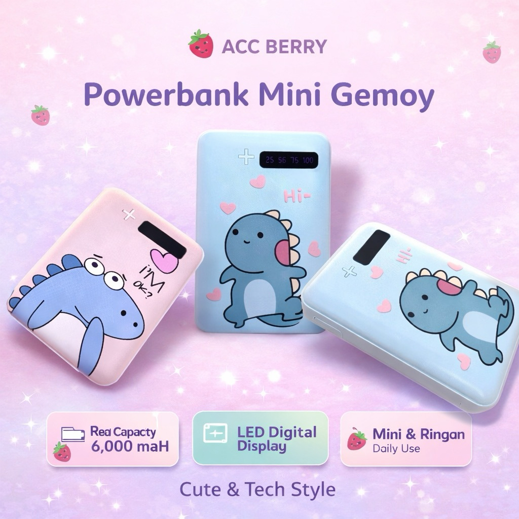 Jual [ NEW COLOR ] POWERBANK LUCU MINI NEKTECK KARAKTER KARTUN POWER ...
