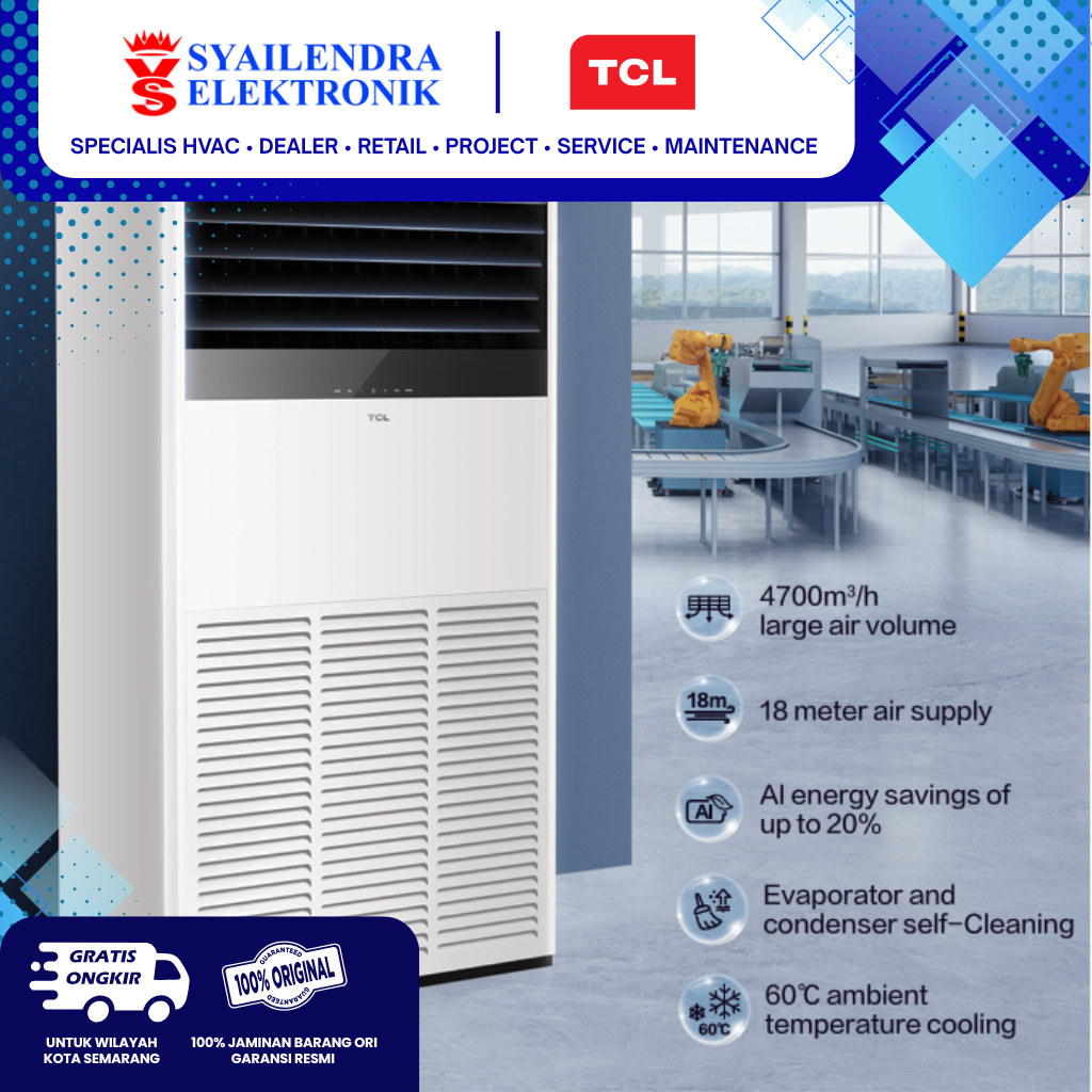 Jual AC TCL STANDING FLOOR INVERTER TCC-96FHRA/DV 10PK | 10 HP inverter ...