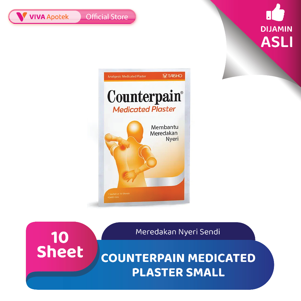 Jual Counterpain Medicated Plaster Small untuk Meredakan Nyeri Sendi ...