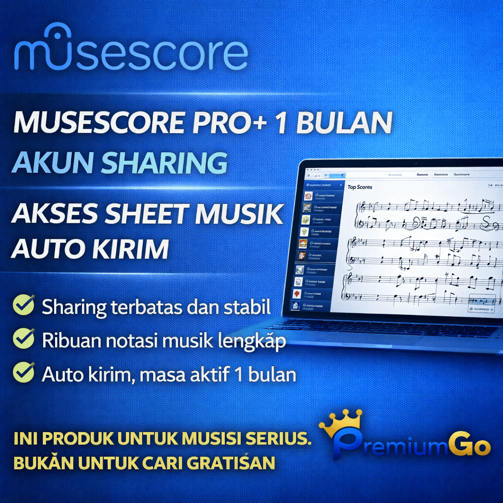Jual MuseScore Premium | MuseScore Membership 1 Bulan | Akun Sharing ...