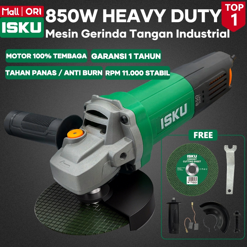 Jual ISKU Mesin Gerinda Tangan 850W 600W 500W Angle Grinder ...