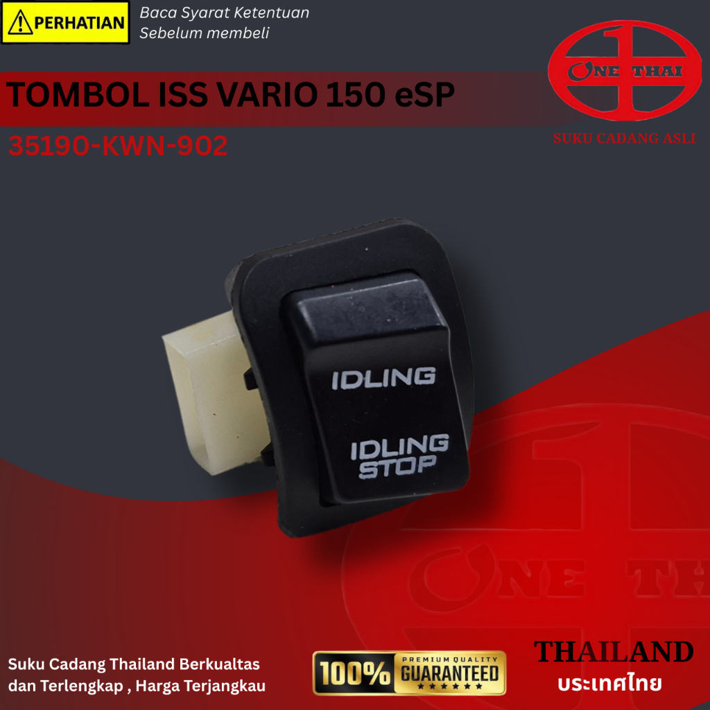 Jual ONETHAI Tombol Saklar Idling Stop Vario 125 150 eSP Switch ISS PCX ...