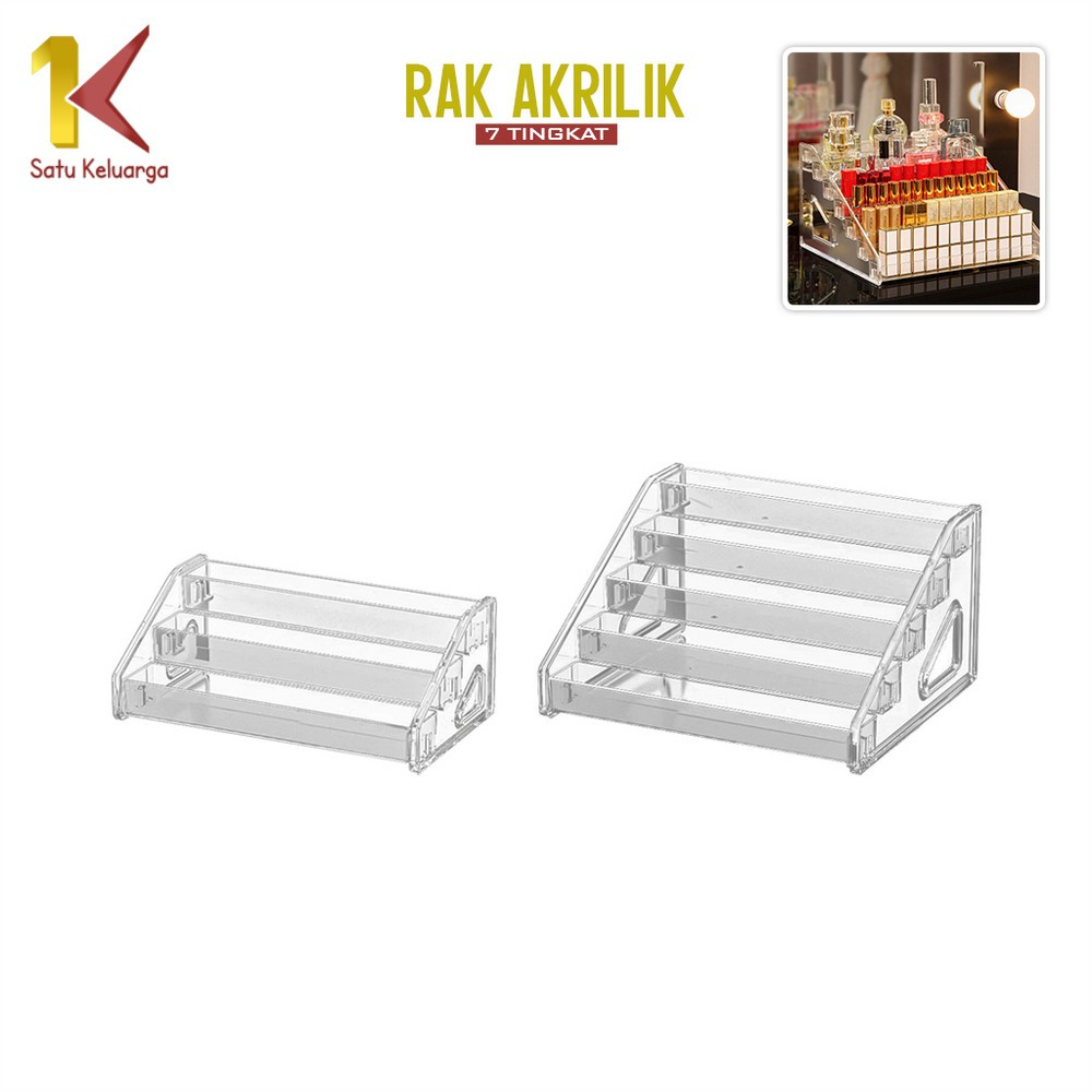Jual 1K Rak 7 Tingkat Acrylic Organizer kosmetik K42 Rak Akrilik Susun ...