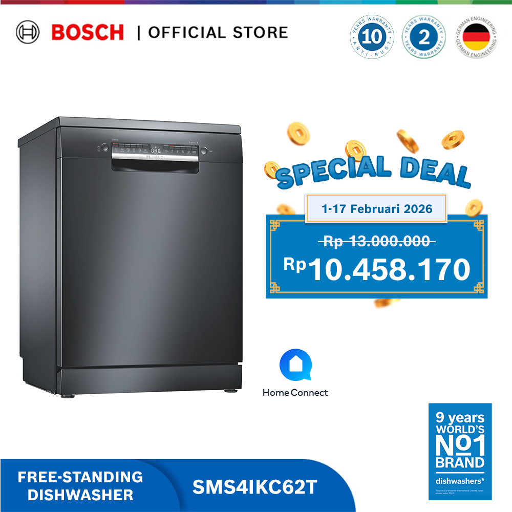 Jual Bosch SMS4IKC62T Free Standing Dishwasher / Mesin Pencuci Piring ...