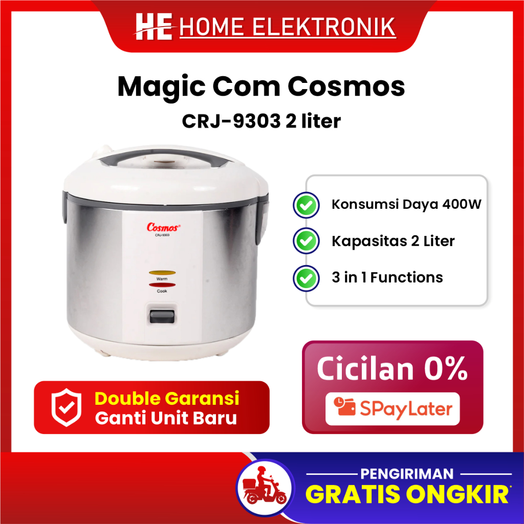 Jual Magic Com Cosmos CRJ-9303 2 liter Garansi Resmi | Shopee Indonesia