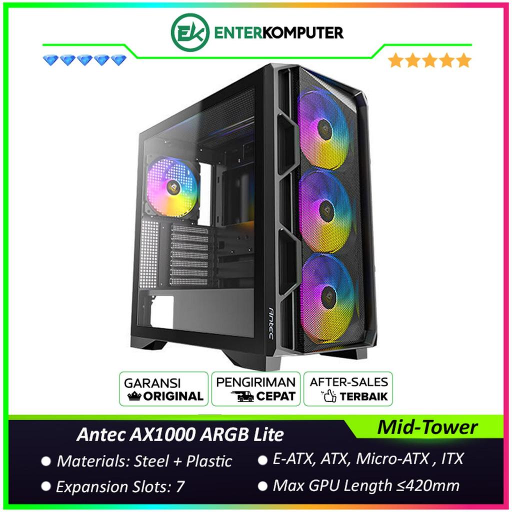 Jual Antec AX1000 ARGB Lite - Mid-Tower Gaming Case - Sleek Geometric ...