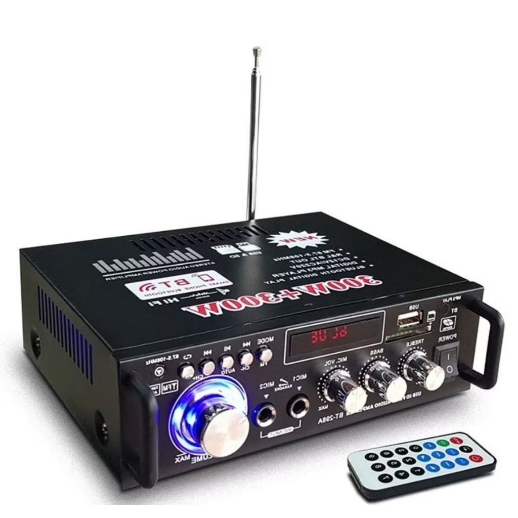 Jual Kerndy Bluetooth EQ Audio Amplifier Karaoke Home Theater FM Radio ...