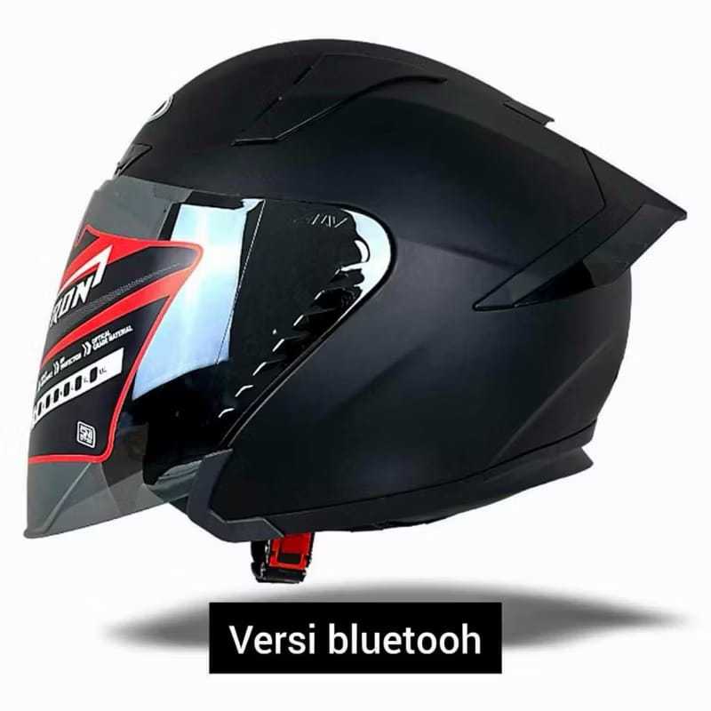 Jual Helm ALV GENOS Bluetooth Warna Solid Terbaru Kekinian | Shopee ...