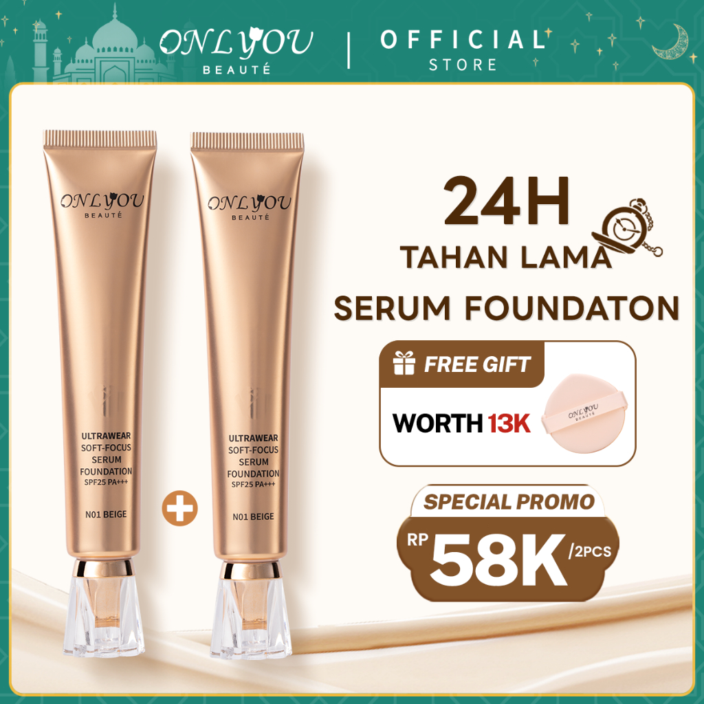 Jual ONLYOU Beli 1 Gratis 1 Serum Foundation SPF25 PA+++ Liquid ...