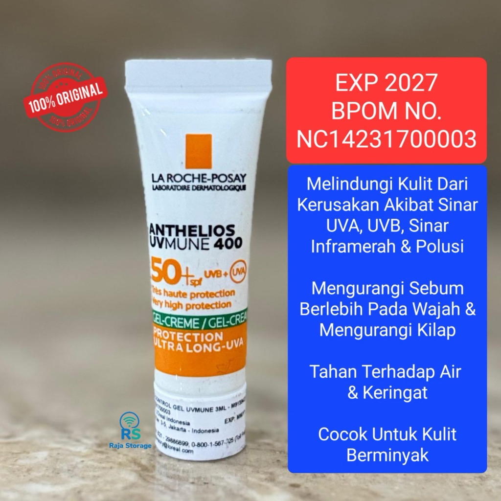 Jual LRP Sunscreen Anthelios UVMUNE 400 Oil Control Gel | Shopee Indonesia