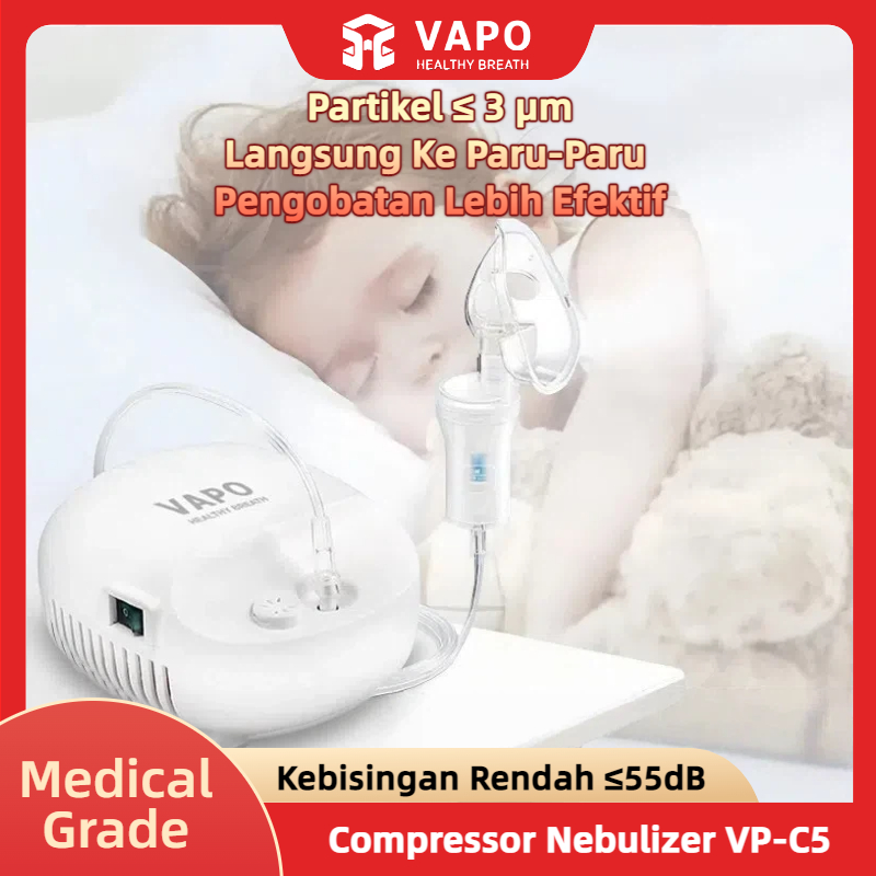 Jual VAPO C5 Nebulizer Compressor Alat Terapi Pernapasan untuk Inhalasi ...