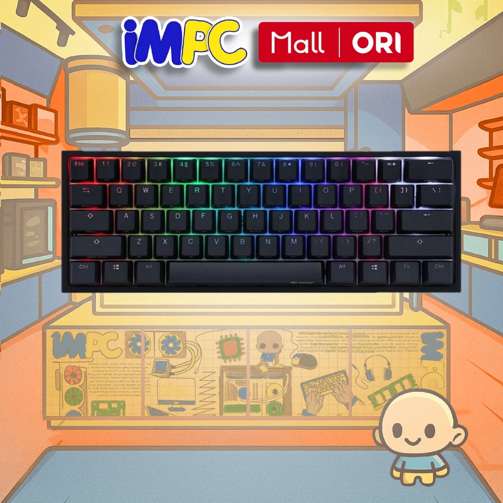 Jual DUCKY ONE 2 MINI BLACK MECHANICAL KEYBOARD | Shopee Indonesia