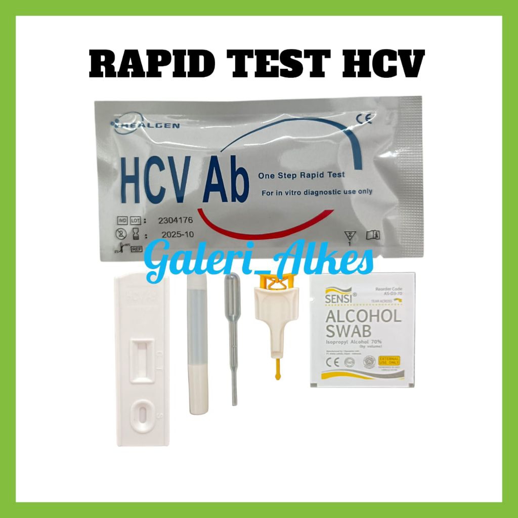 Jual Alat Tes HCV Hepatitis C | HCV Test Card | 1Set Siap Pakai ...