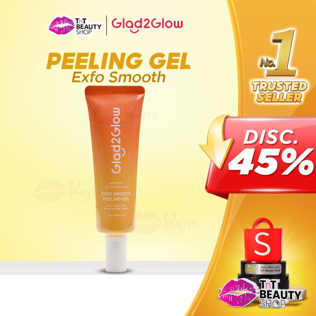 Jual Glad2Glow Apricot Glycolic Acid Exfo Smooth Eksfoliasi Peeling ...