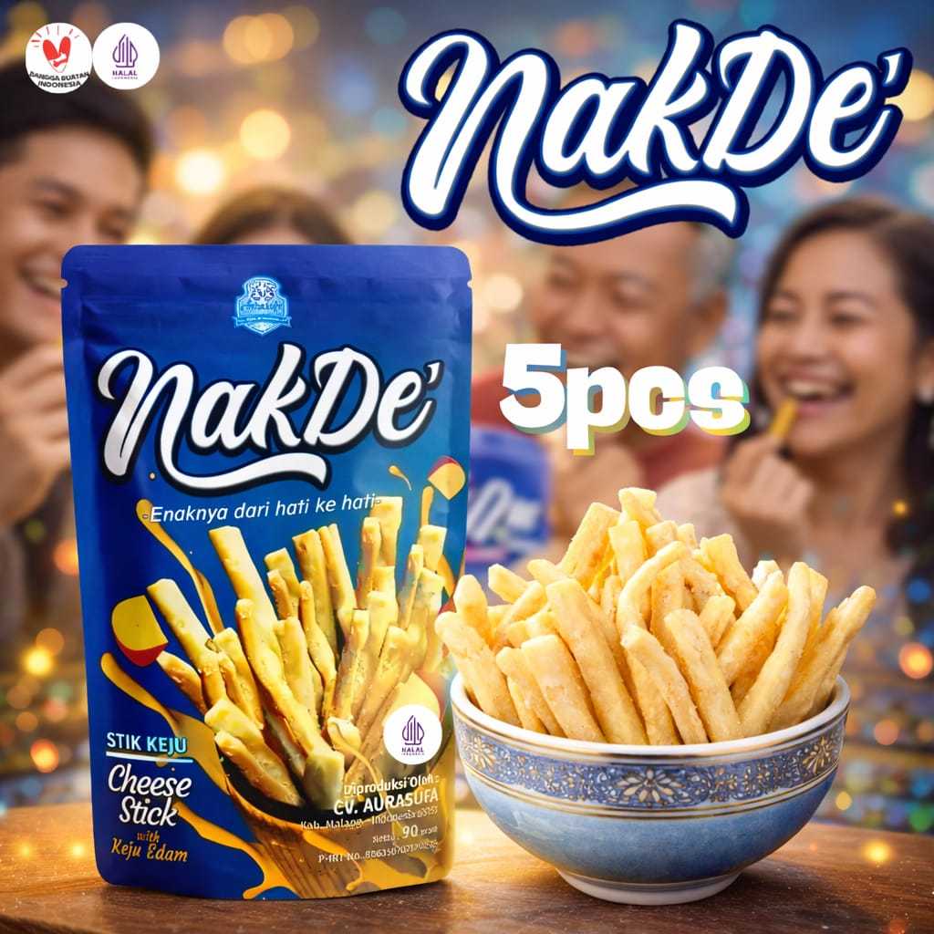 Jual Cemilan Halal Stik Keju Edam NakDe Cheese Stick Makanan Snack ...