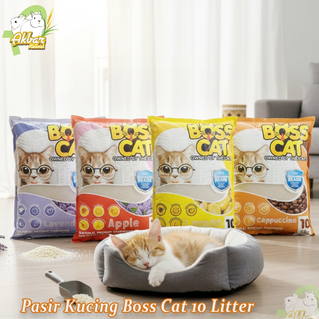 Jual Pasir Kucing BOSSCAT by Markotops 10 Liter - Pasir Gumpal Wangi ...