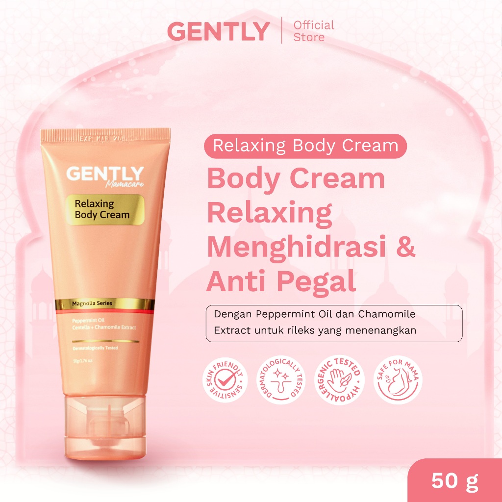 Jual GENTLY Mamacare Relaxing Body Cream | Arnica Oil + Peppermint Oil ...