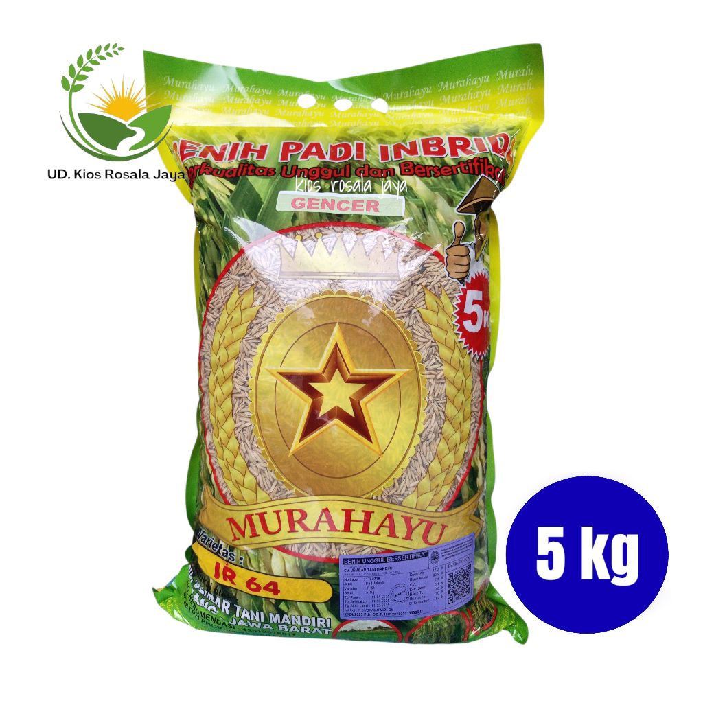 Jual Benih Padi IR 64 Gencer Kemasan 5 kg | Shopee Indonesia