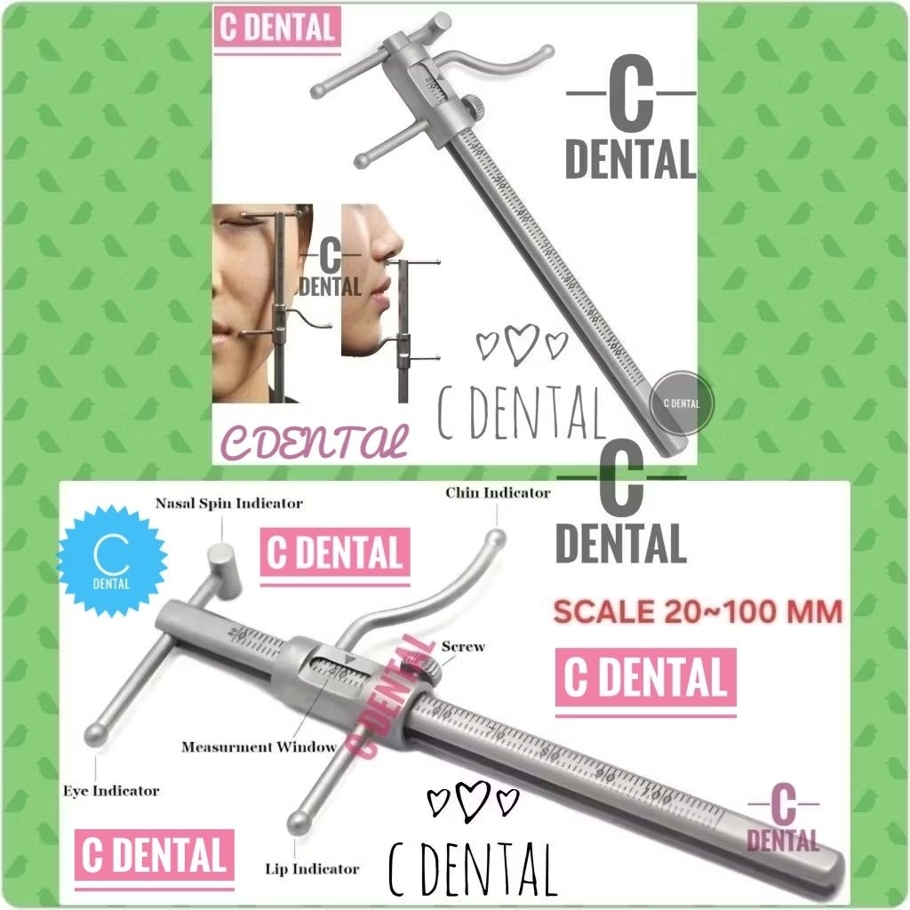 Jual Dental Prostho VDO Gauge Full Edentulous Pengukuran Dimensi Jarak ...