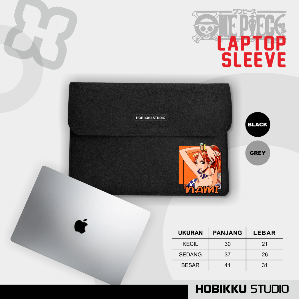 Jual Laptop sleeve anime One Piece Luffy Nami Sanji Zoro Ngupil Cover ...