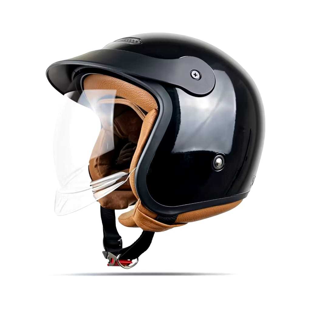 Jual Helm ALV Nemo Inner Visor Clear Helm Retro Half Face Pria Wanita ...