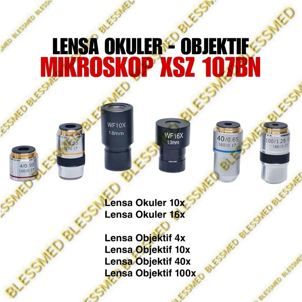 Jual Lensa Binokuler Okuler 10x - 16x | Objektif/Objective 4x - 10x ...