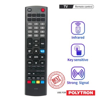 Jual Remot / REMOTE TV POLYTRON LCD LED Tabung Cinemax Bazooka XCEL ...