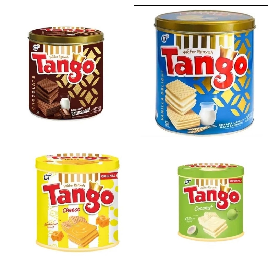 Jual Tango wafer kaleng 240g/Wafer Gizi geser gambar etalase | Shopee ...