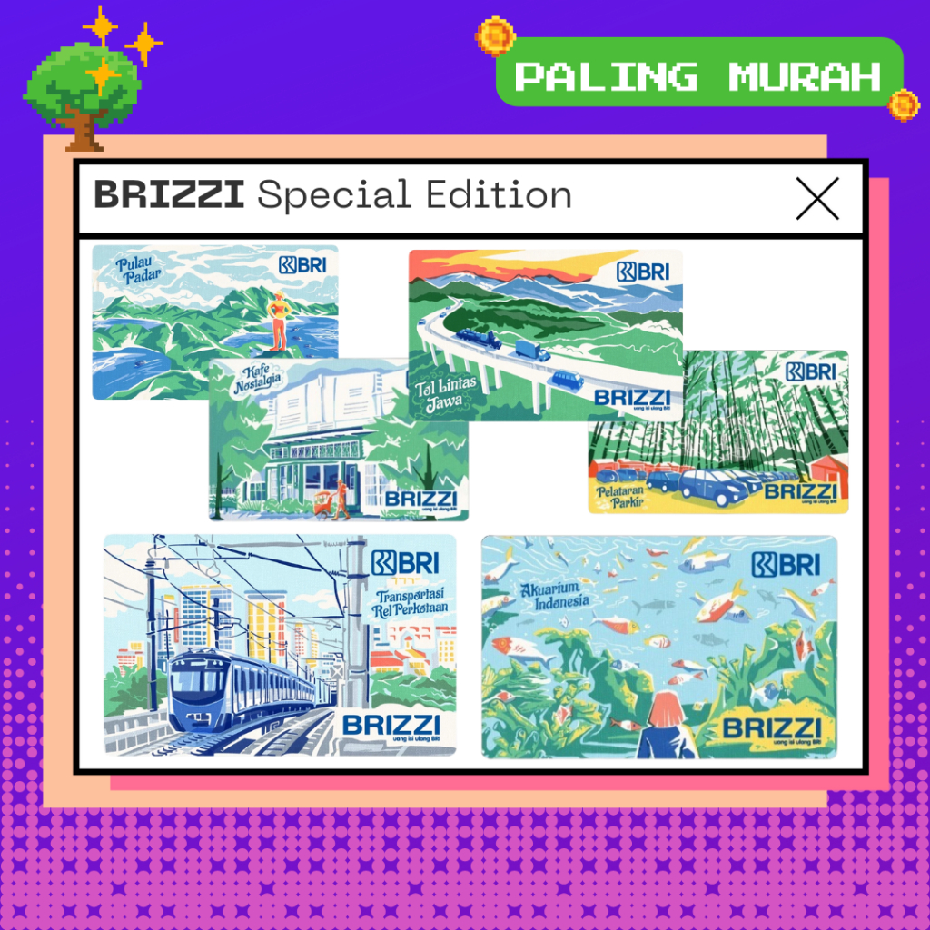 Jual BRIZZI Edisi Terbatas eToll eMoney NFC BRI Contactless | Shopee ...