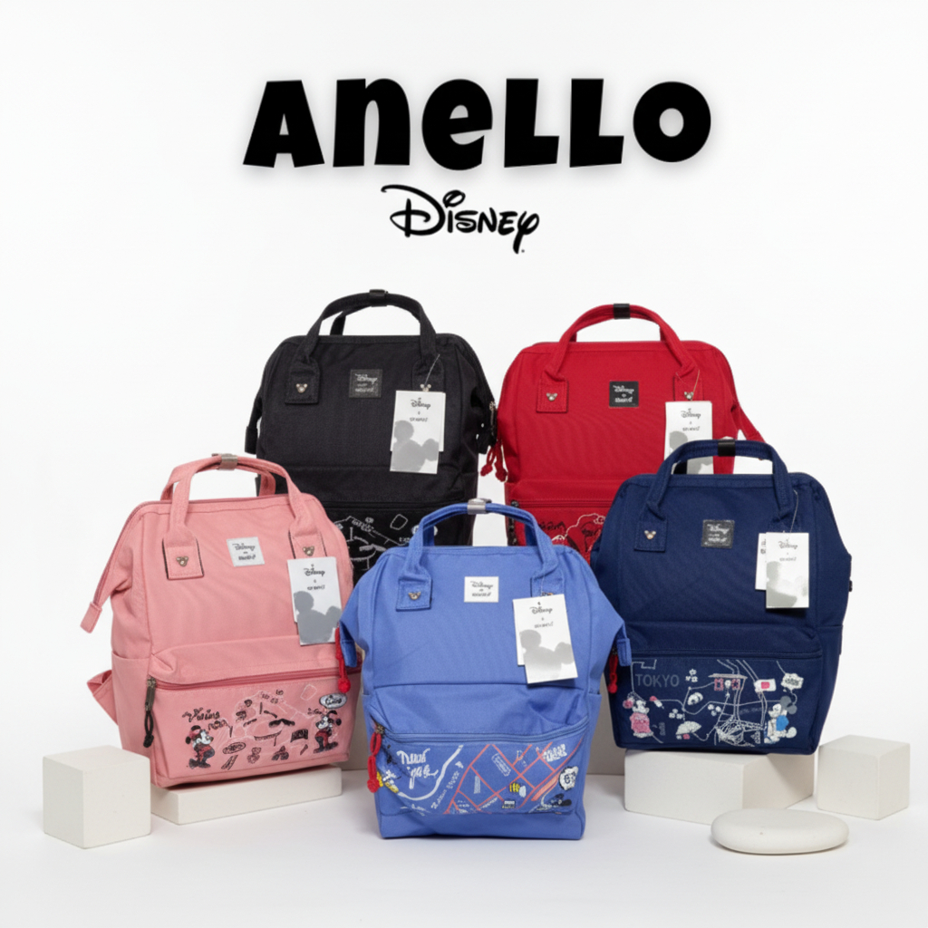 Jual ANELLO X Disney Mickey Mouse Tas Ransel Sekolah / Backpack Tas ...