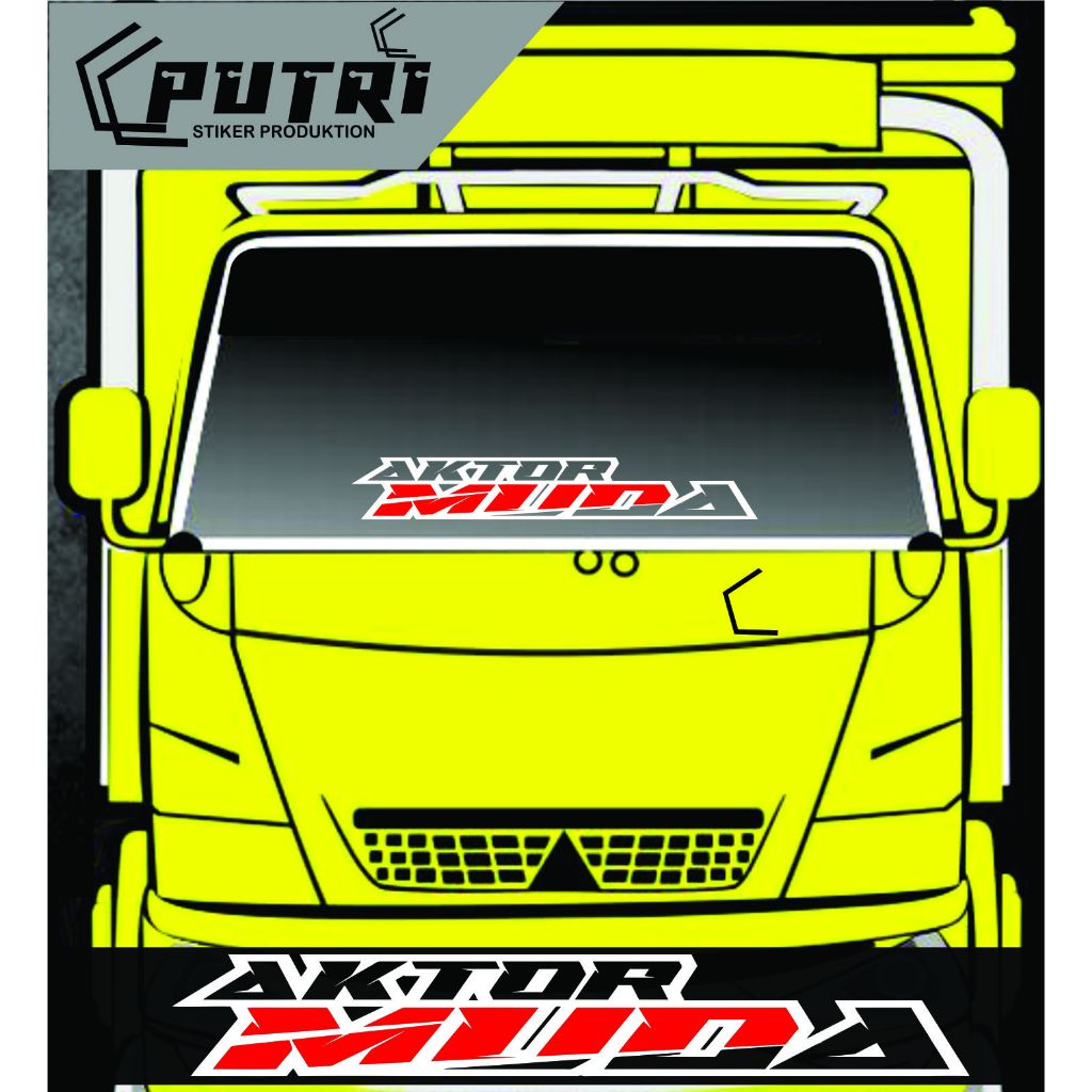 Jual Stiker Kabin Depan Truk Canter-Stiker Actor Muda-Stiker Variasi ...